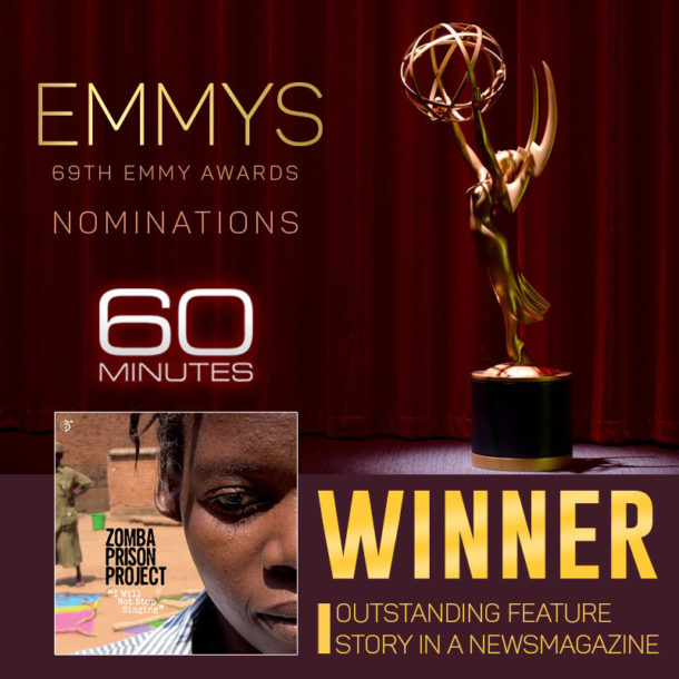 The 60 minutes piece on Zomba Prison Project wins an Emmy award! — Six ...